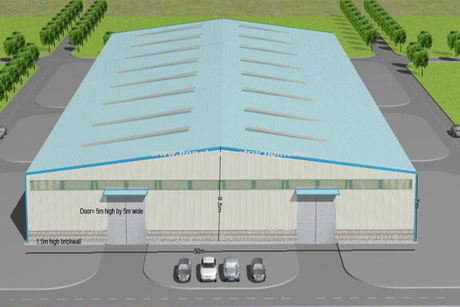 50x100 Metal Building Made in Steel Structure Materials